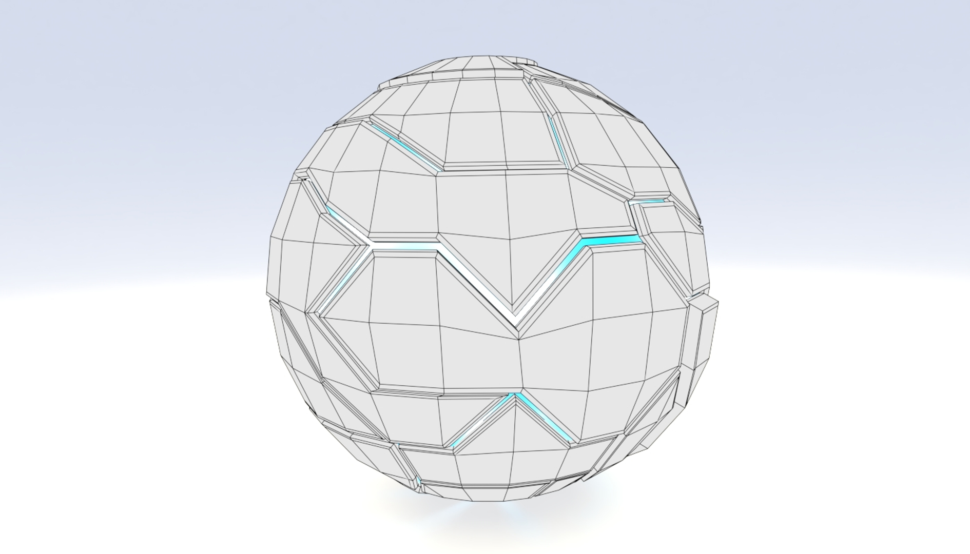 Techno Sphere 3d Model