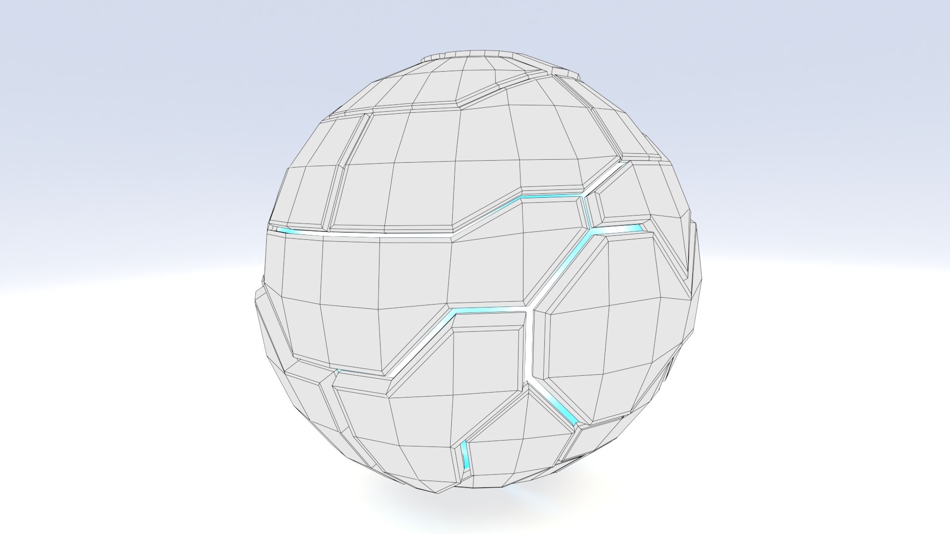 Techno Sphere 3d Model