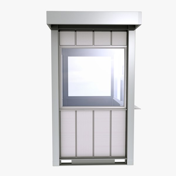 3d model security booth
