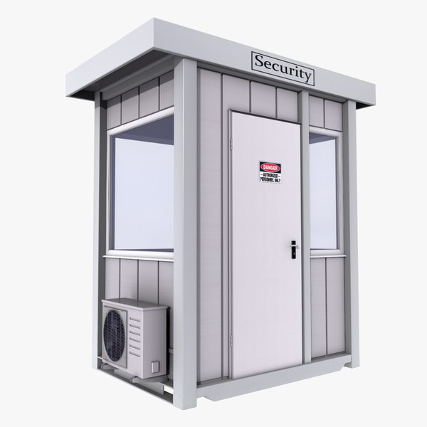 3d model security booth
