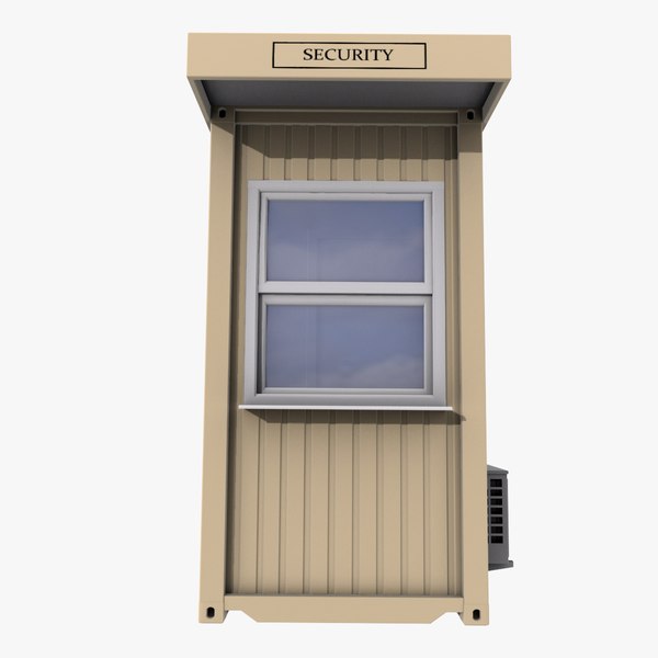 3d model security booth