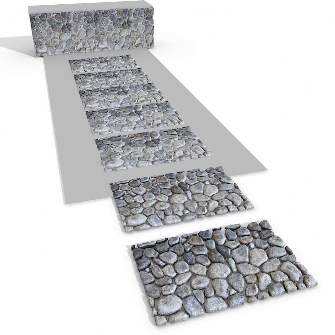 3d Stone Block Pavement