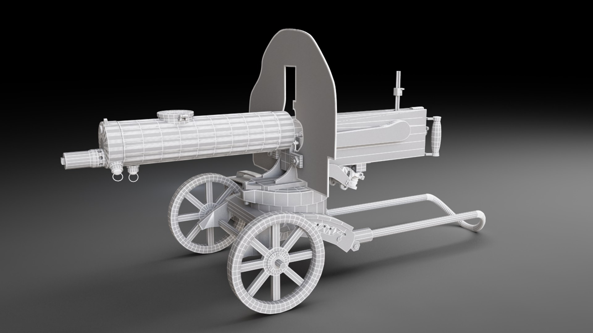 3D Model Maxim Gun - TurboSquid 1563820