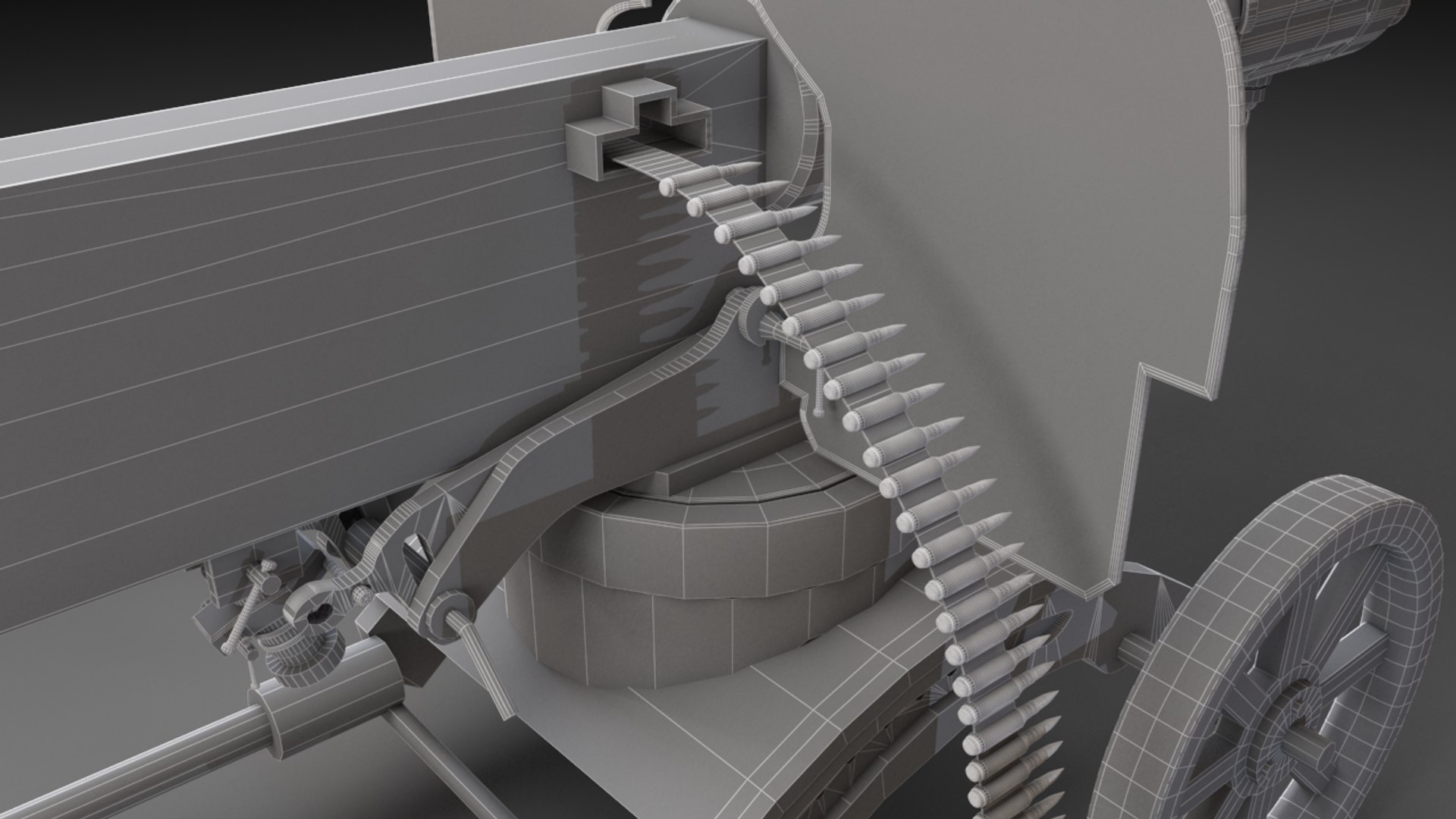 3D Model Maxim Gun - TurboSquid 1563820