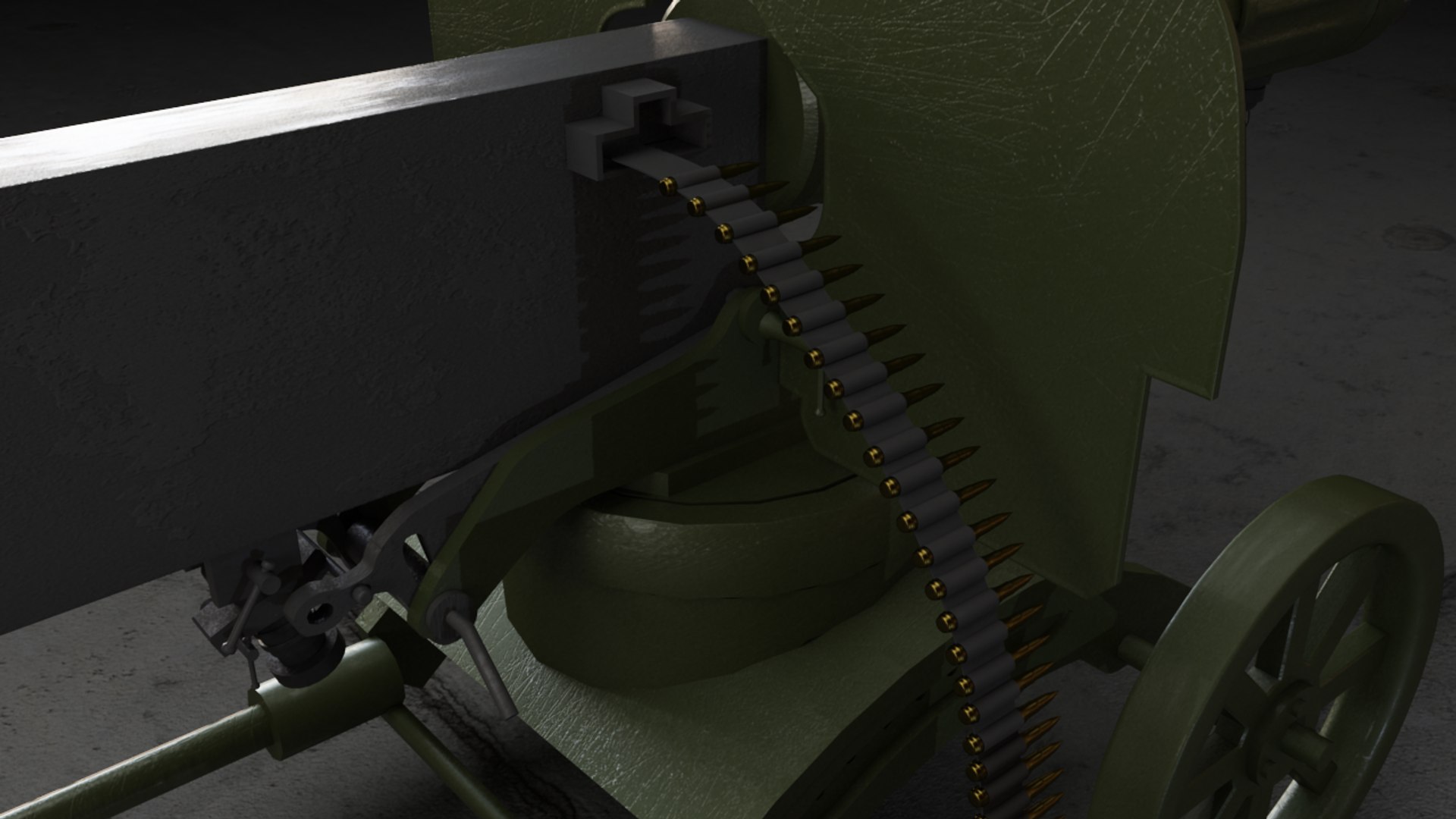 3D Model Maxim Gun - TurboSquid 1563820