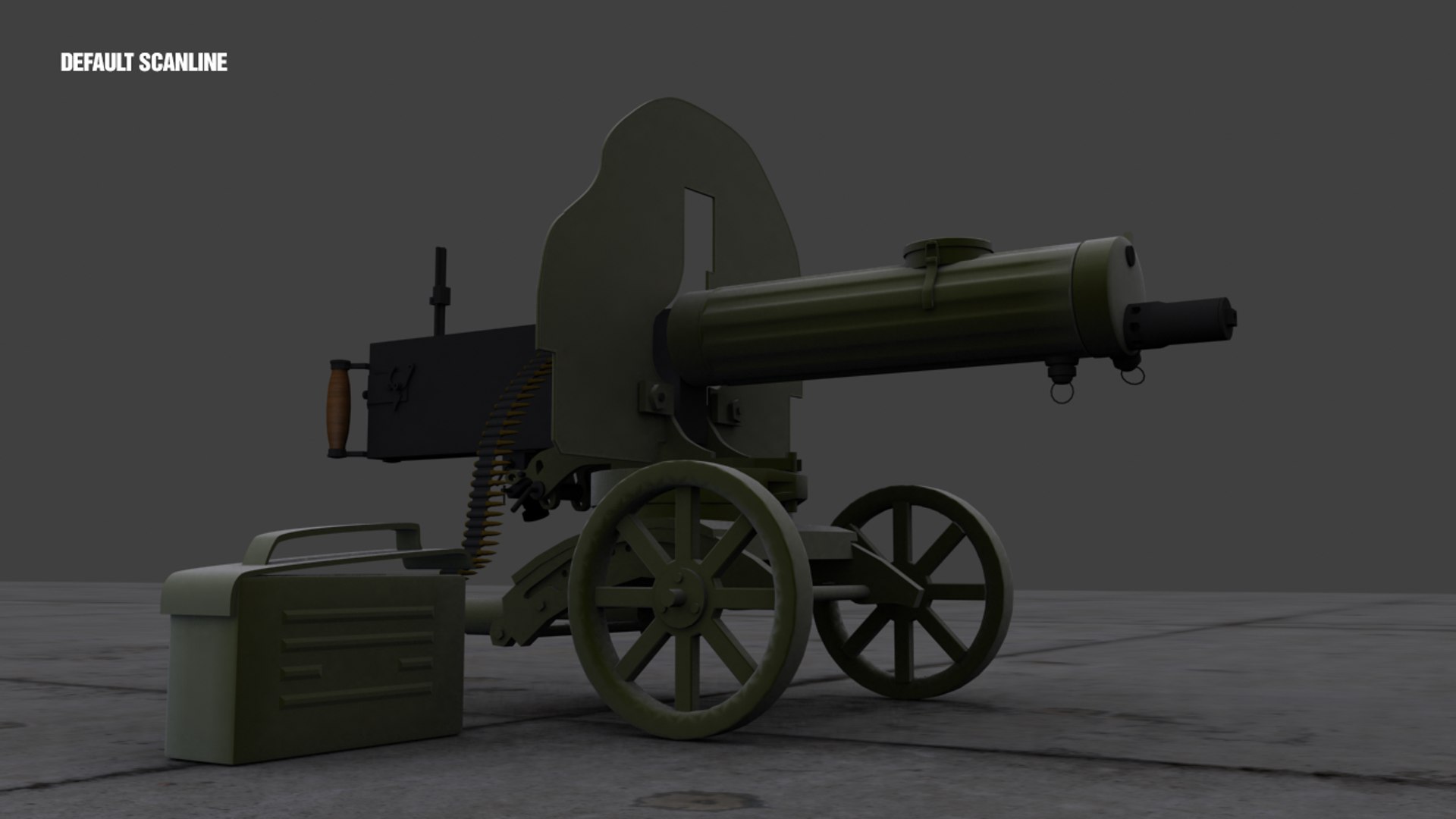 3D Model Maxim Gun - TurboSquid 1563820