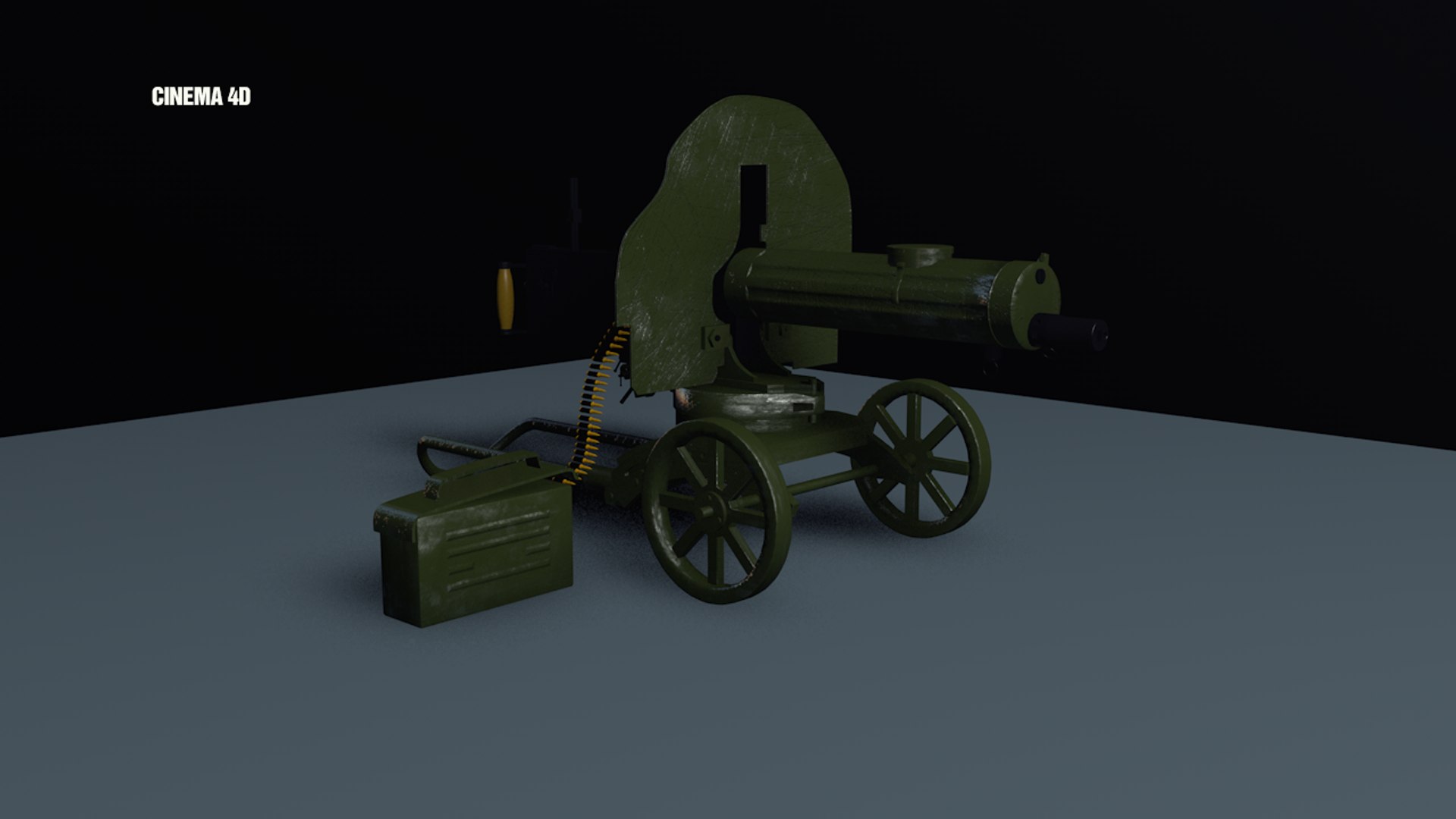 3D Model Maxim Gun - TurboSquid 1563820
