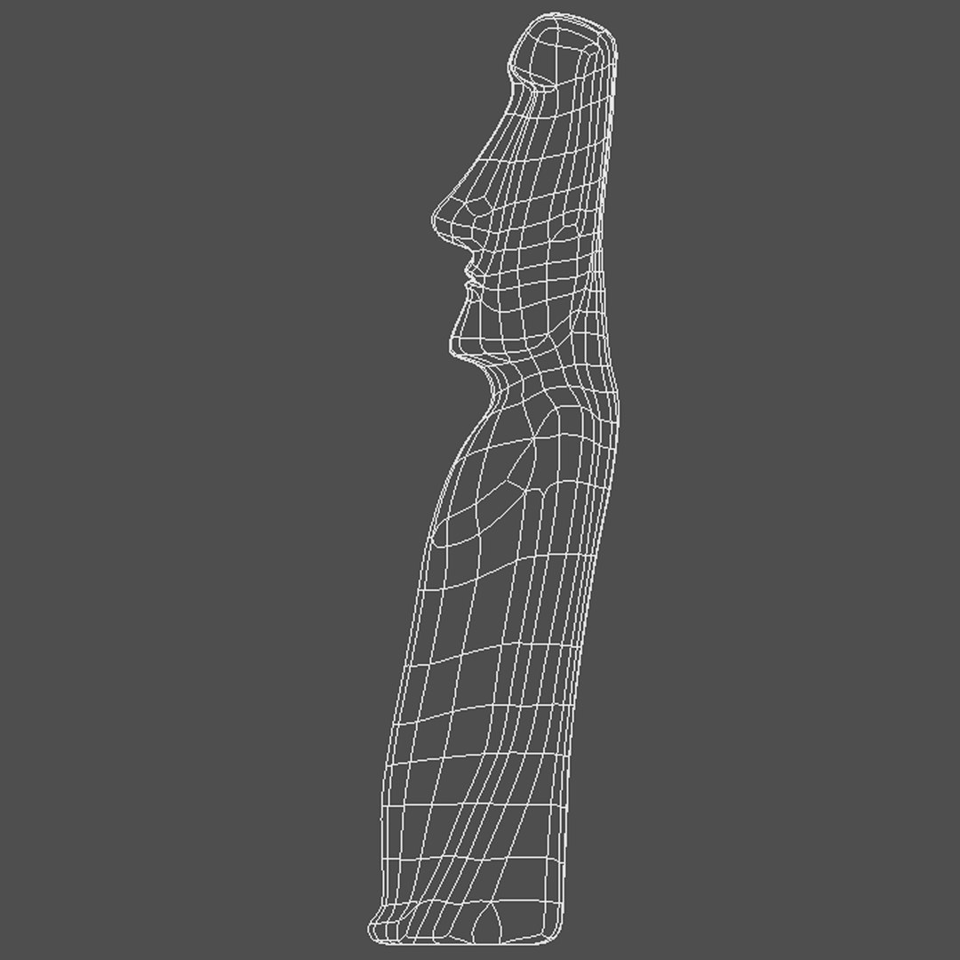 Historically Moai Sculpture 3d Model