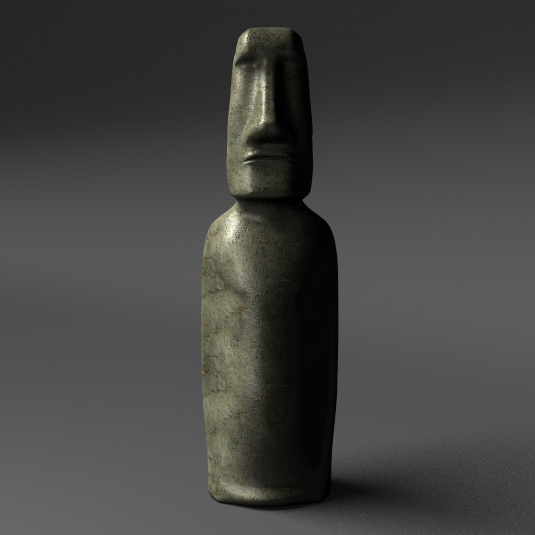 Historically Moai Sculpture 3d Model