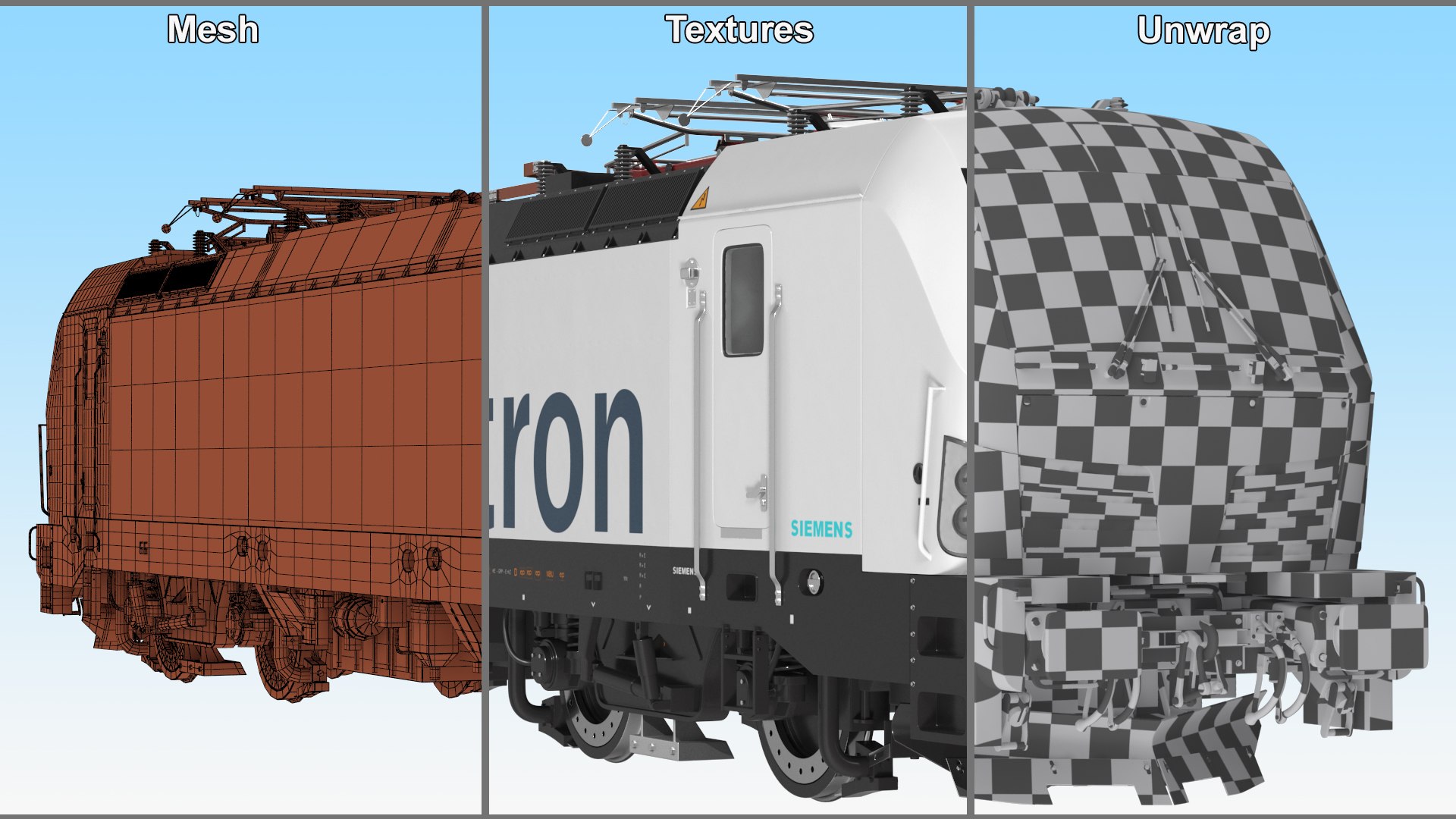 Siemens Vectron Locomotive White Rigged for Maya 3D model - TurboSquid ...