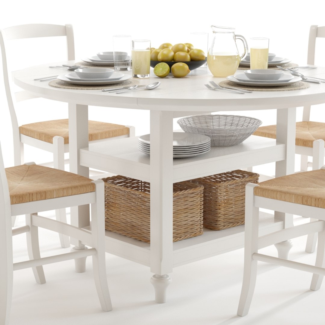 Pottery Barn Shayne Table 3d Max