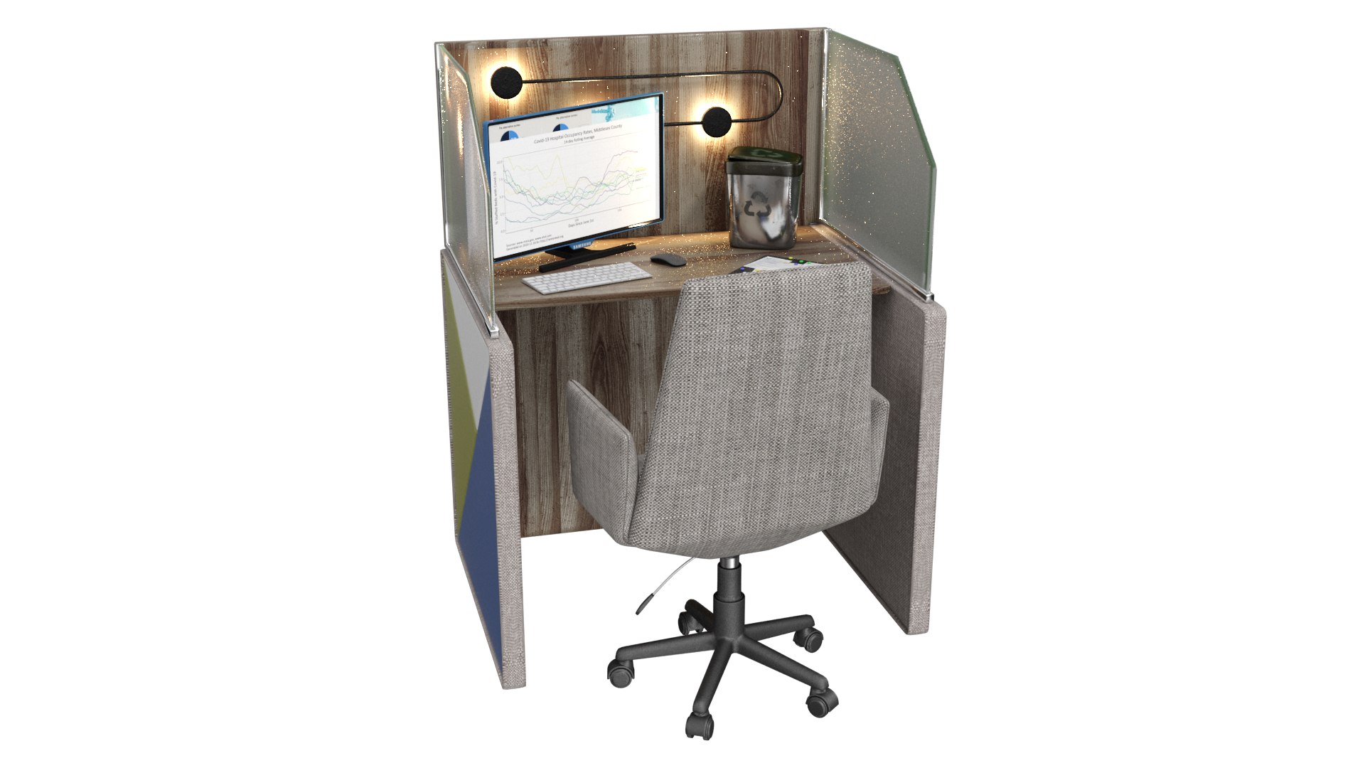 3D Model Center Workplace 4 - TurboSquid 1713023