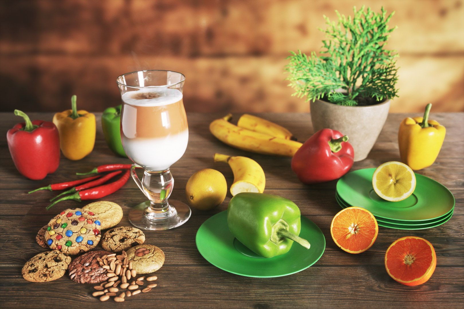 3D Fruits Scene Lightwave - TurboSquid 1483010