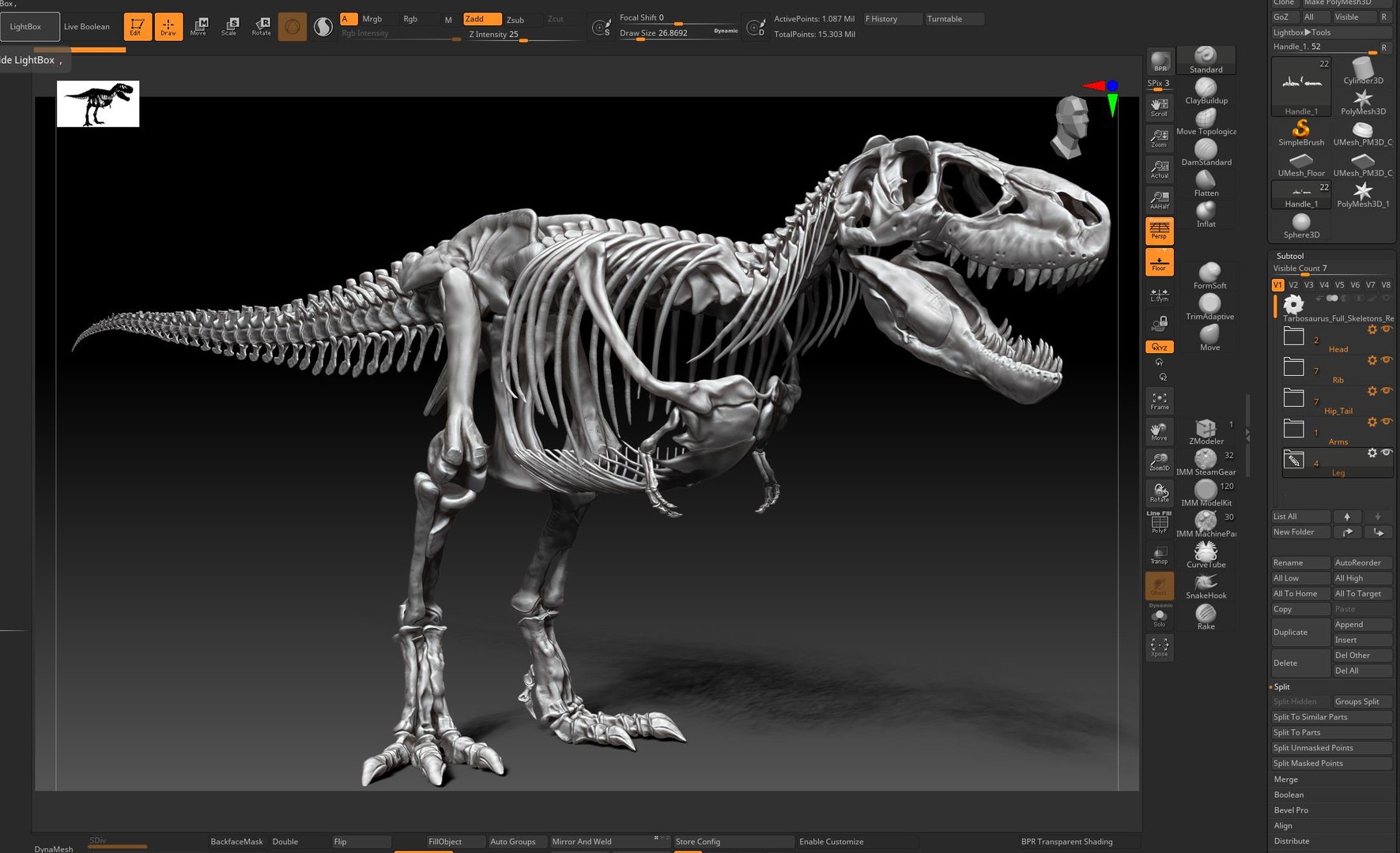 Tarbosaurus Bataar Full Set 3D - TurboSquid 1902250
