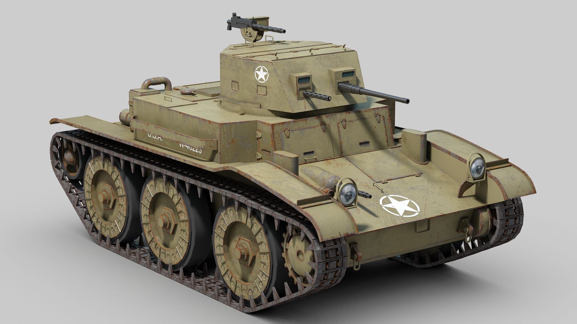 T7 Combat Car 3D Model - TurboSquid 2368846