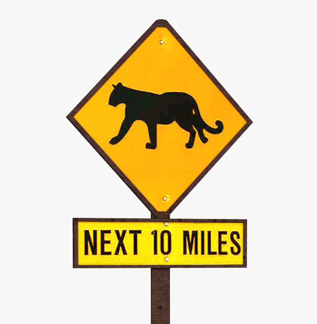 Free Sign Puma Danger 3D Model - TurboSquid 1608408