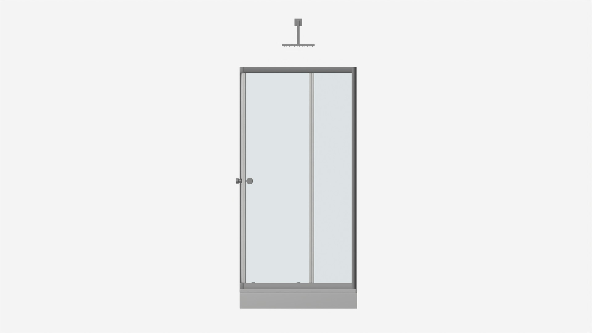3D Corner Square Shower Enclosure - TurboSquid 2123570