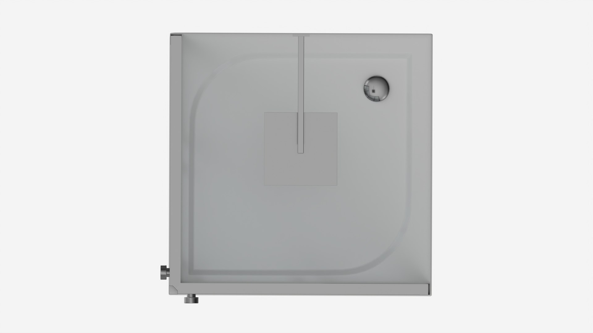 3D Corner Square Shower Enclosure - TurboSquid 2123570