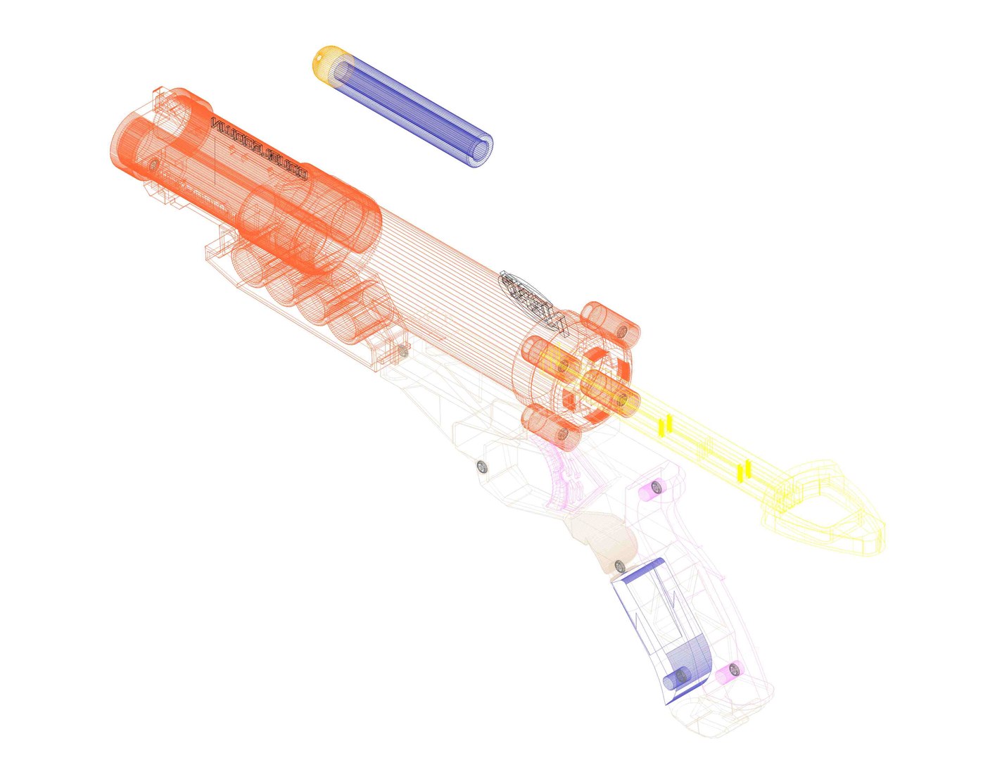 3D nerf doubledown - TurboSquid 1477201