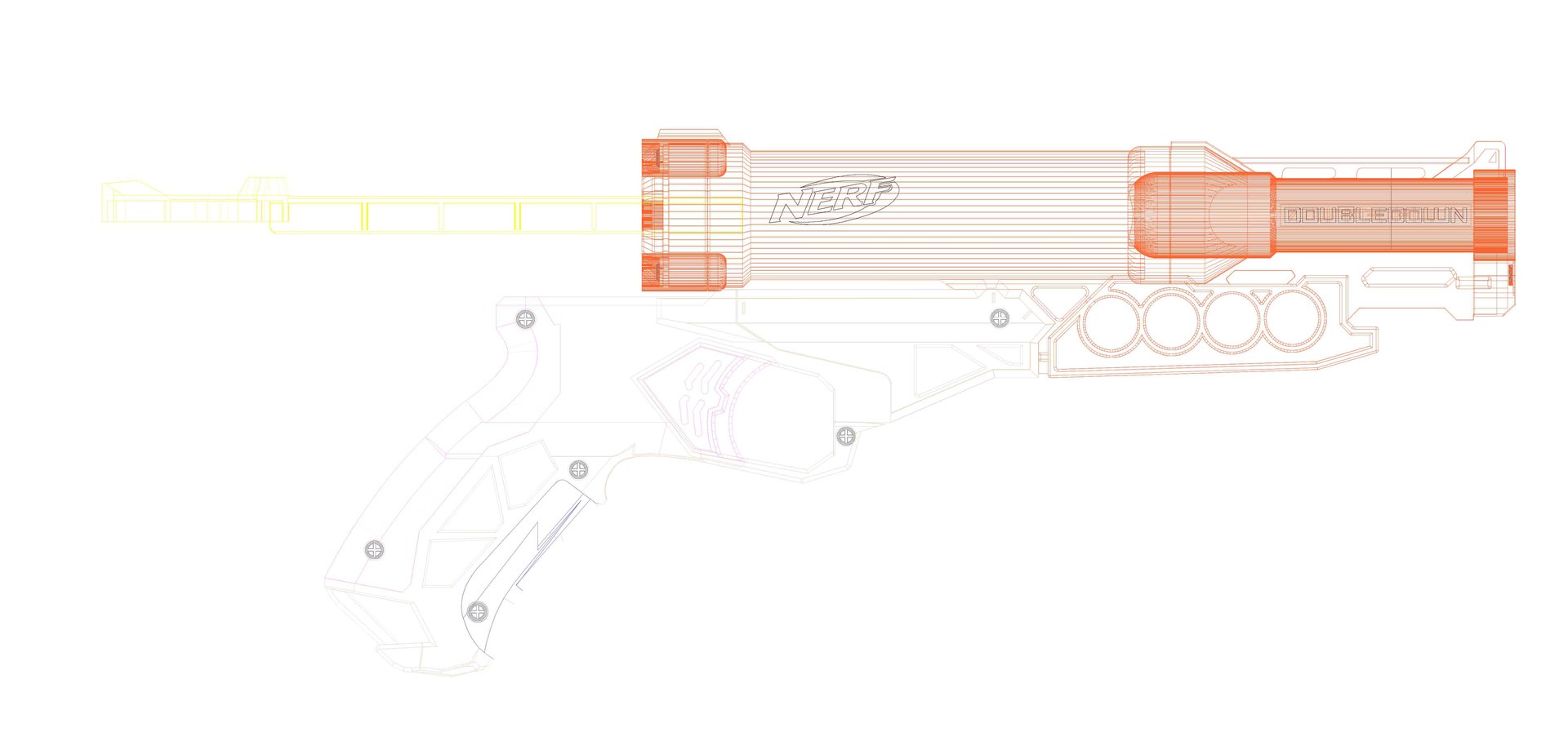3D nerf doubledown - TurboSquid 1477201
