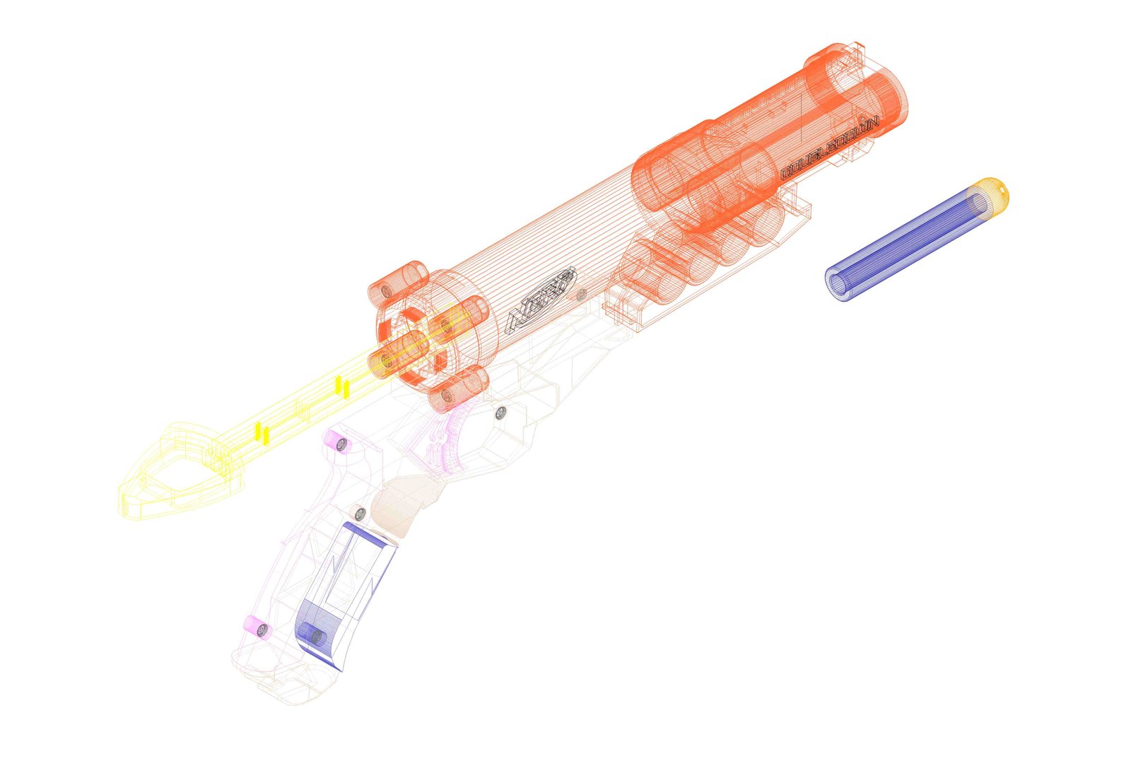 3D nerf doubledown - TurboSquid 1477201
