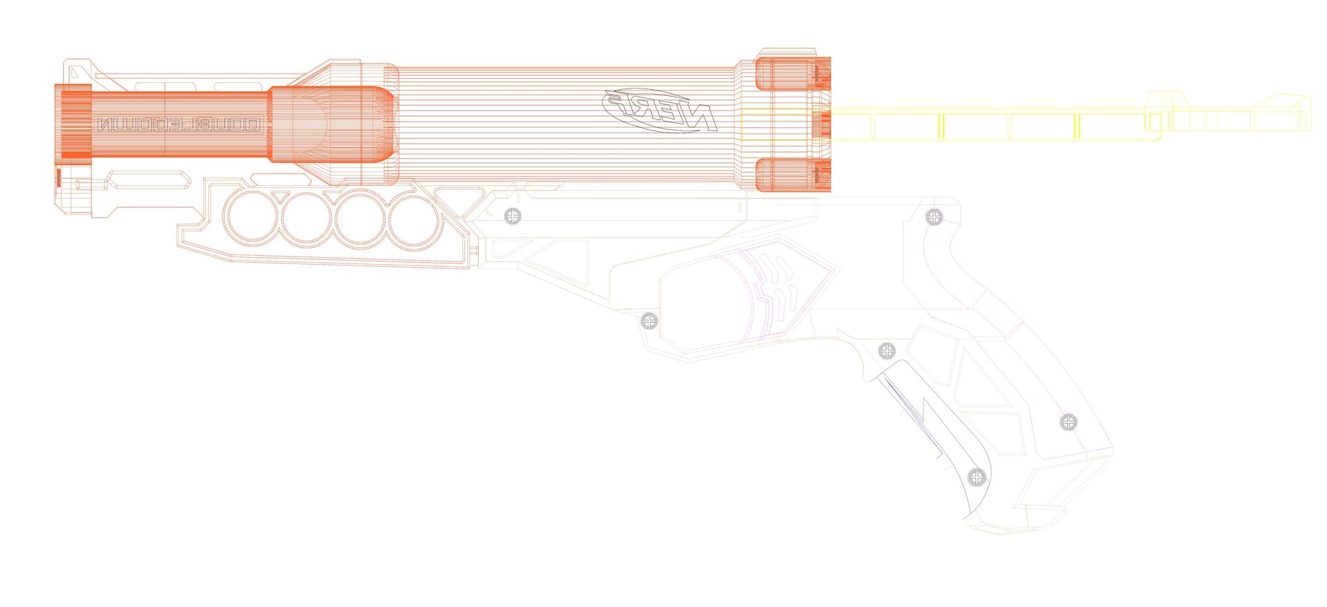 3D nerf doubledown - TurboSquid 1477201