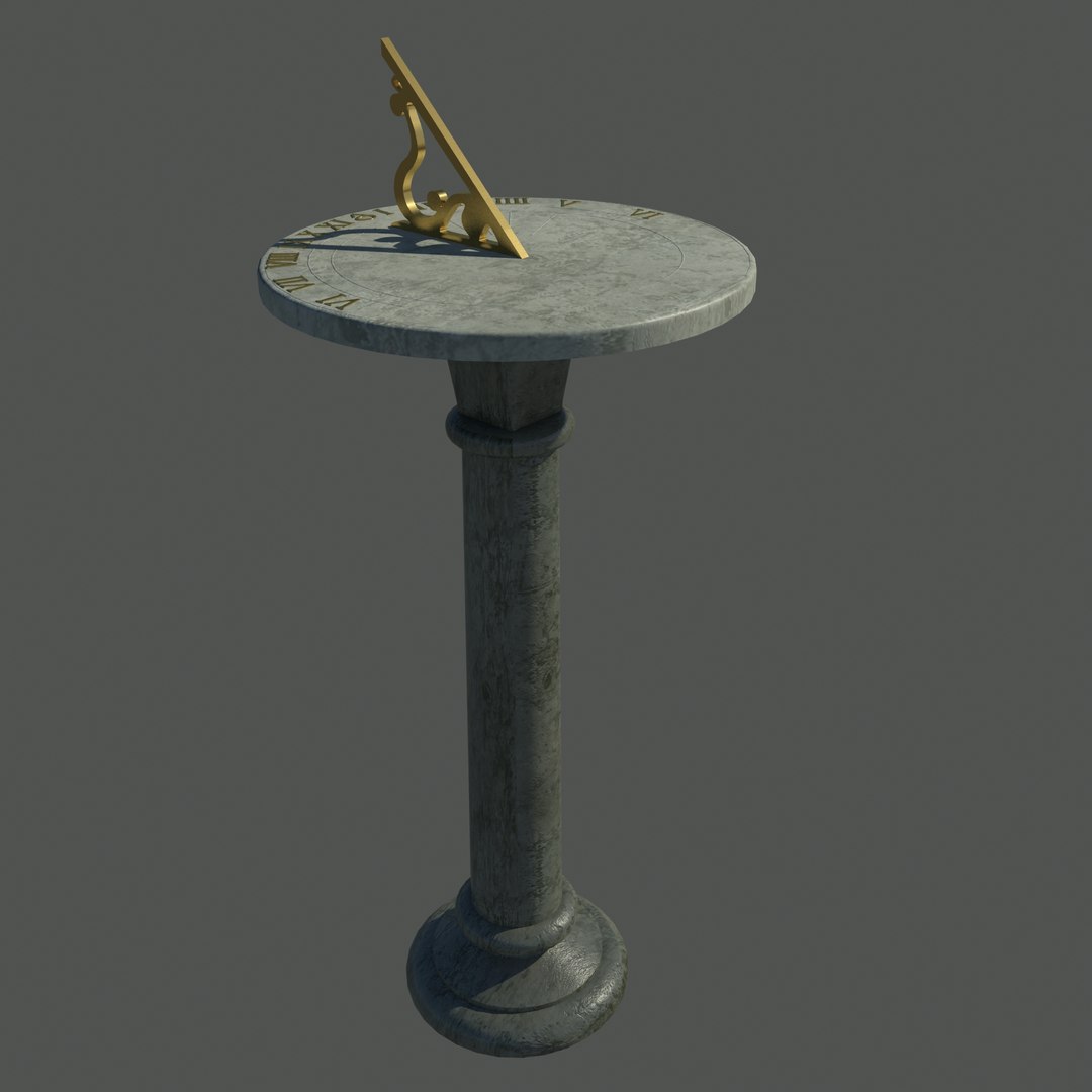 3d sun dial model