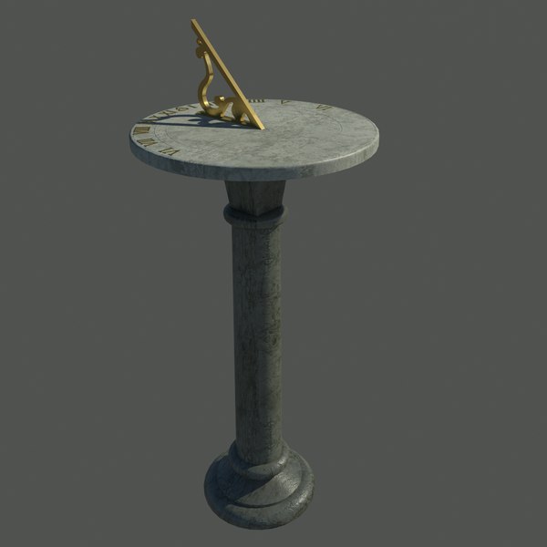3d sun dial model