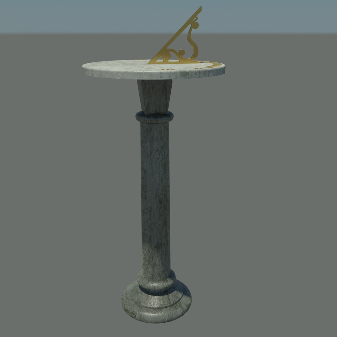 3d sun dial model