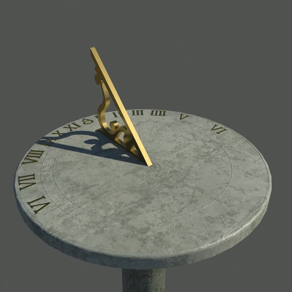 3d sun dial model