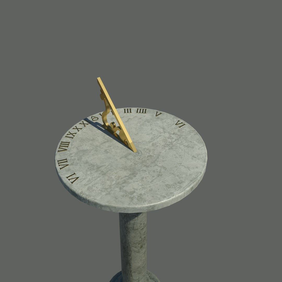 3d sun dial model