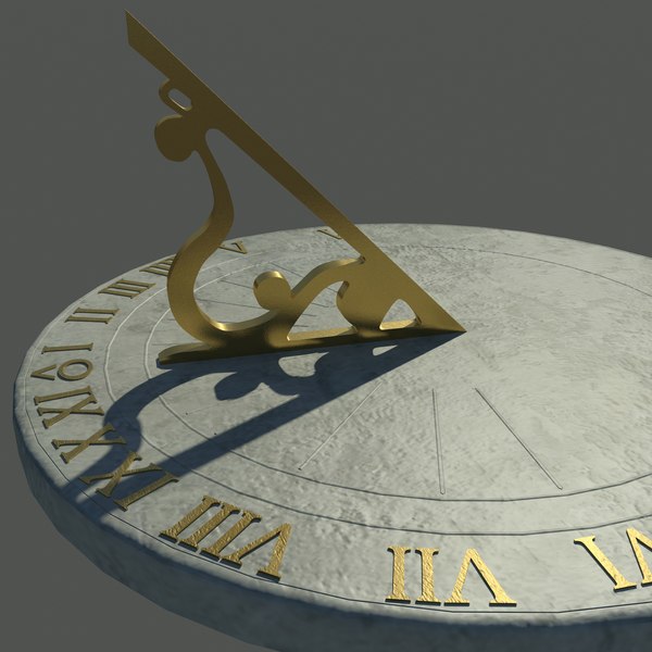 3d sun dial model