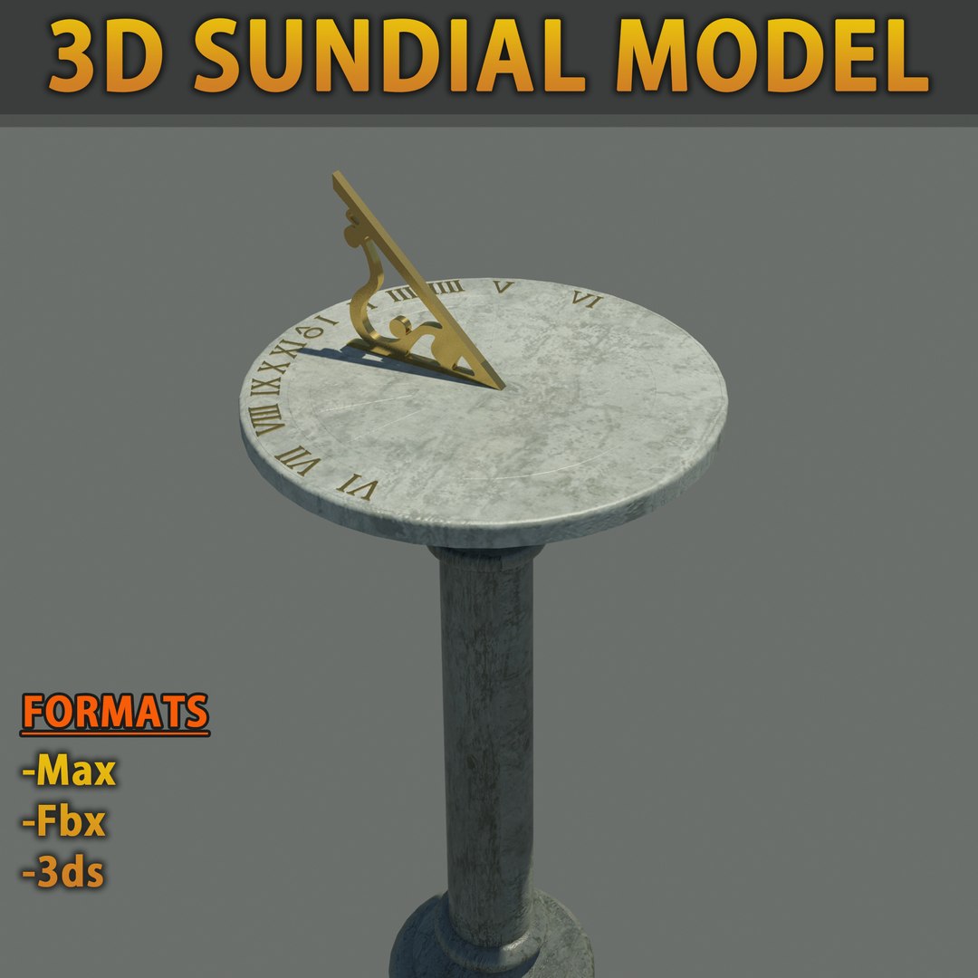 3d sun dial model