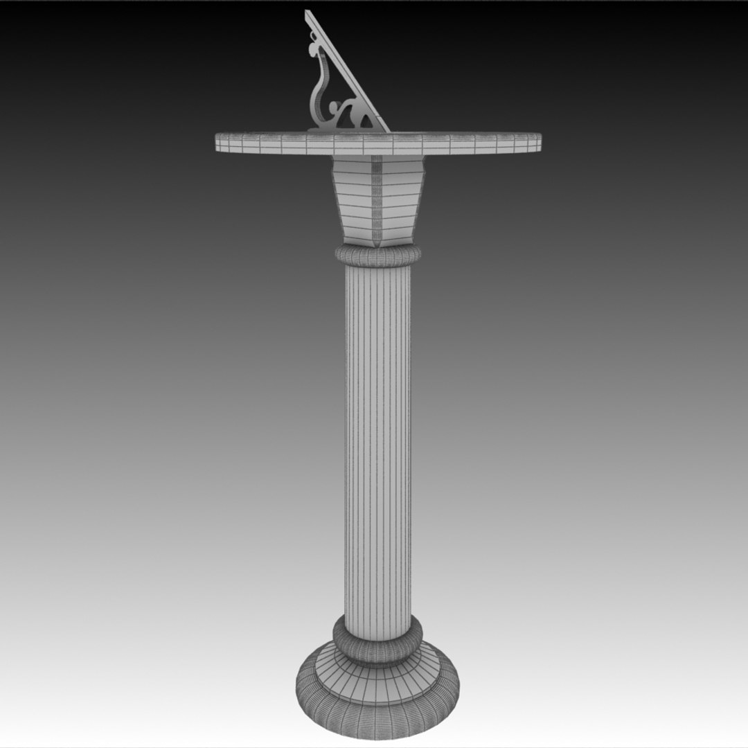 3d sun dial model