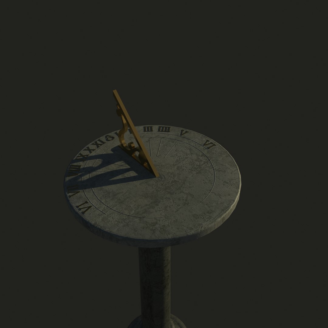 3d sun dial model