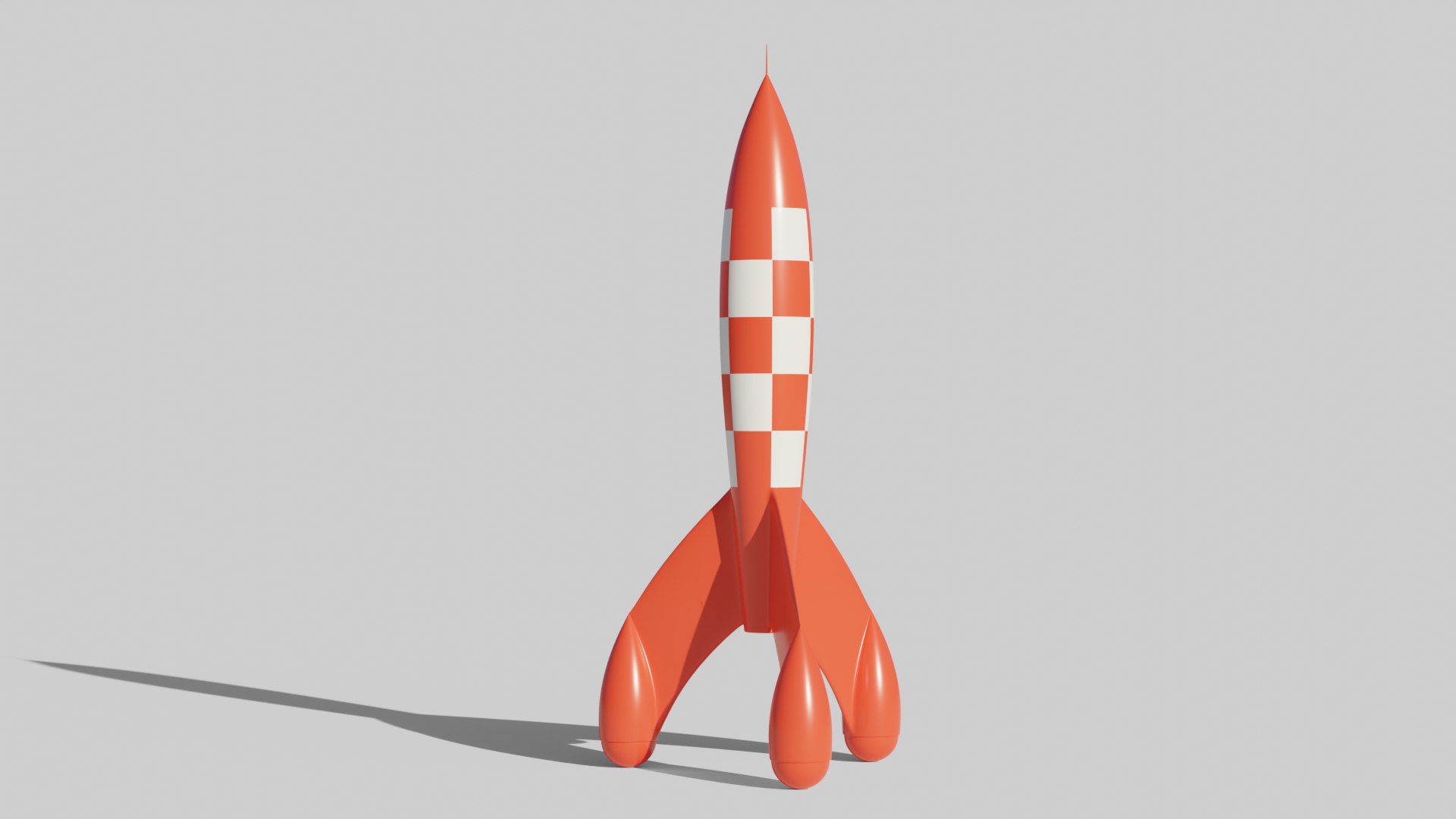 3D Rocket From Tintin Model - TurboSquid 1841117