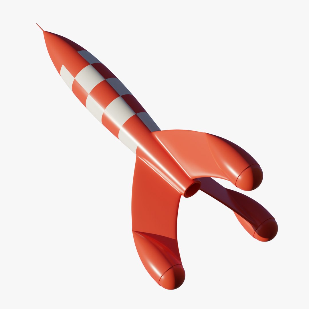 3D Rocket From Tintin model - TurboSquid 1841117