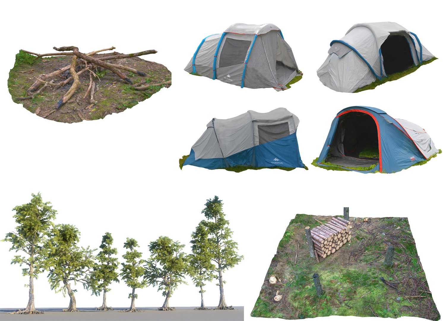 Forest Camping Scan Pack 3D Model - TurboSquid 1597275