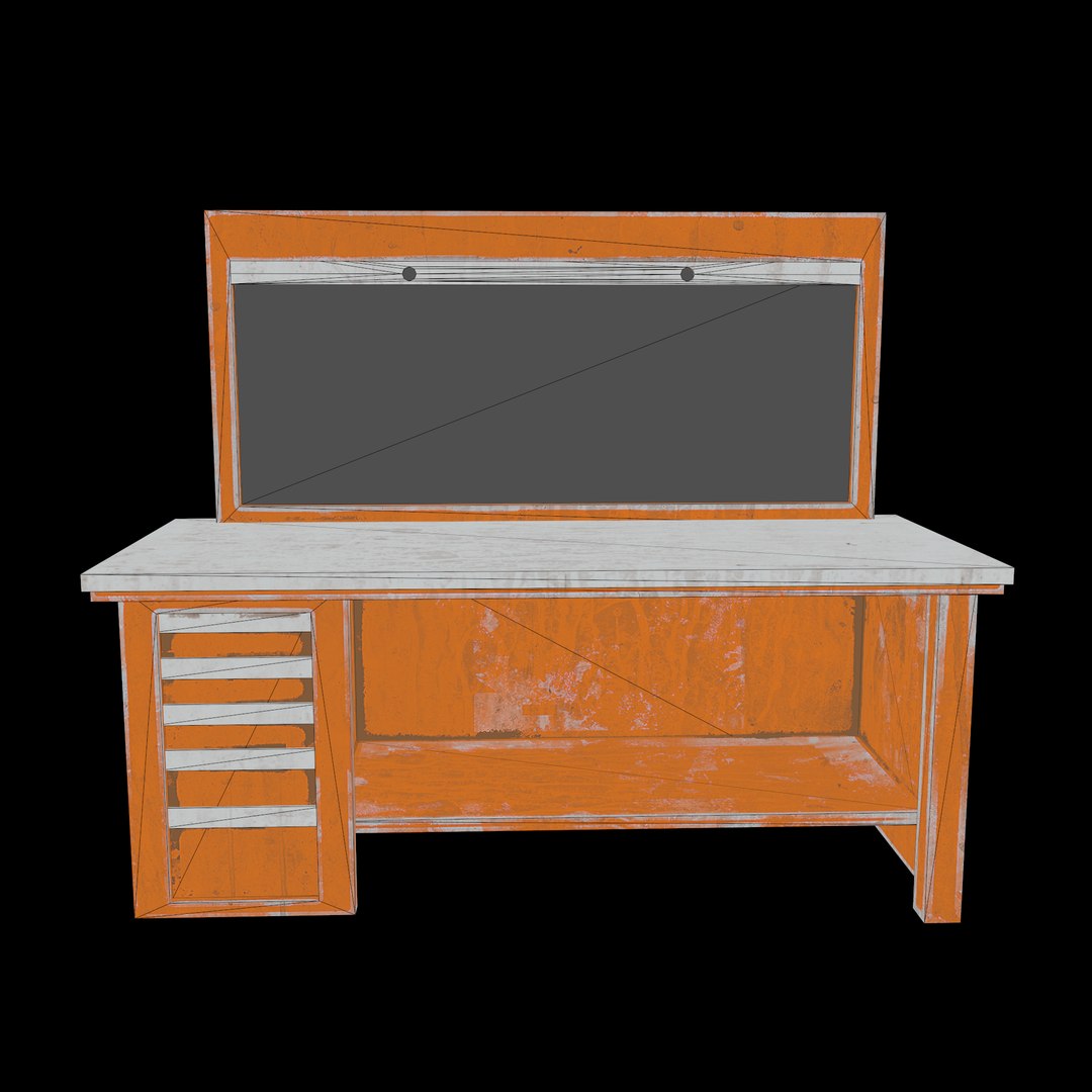 3D Old Dust Workbench - TurboSquid 1736062
