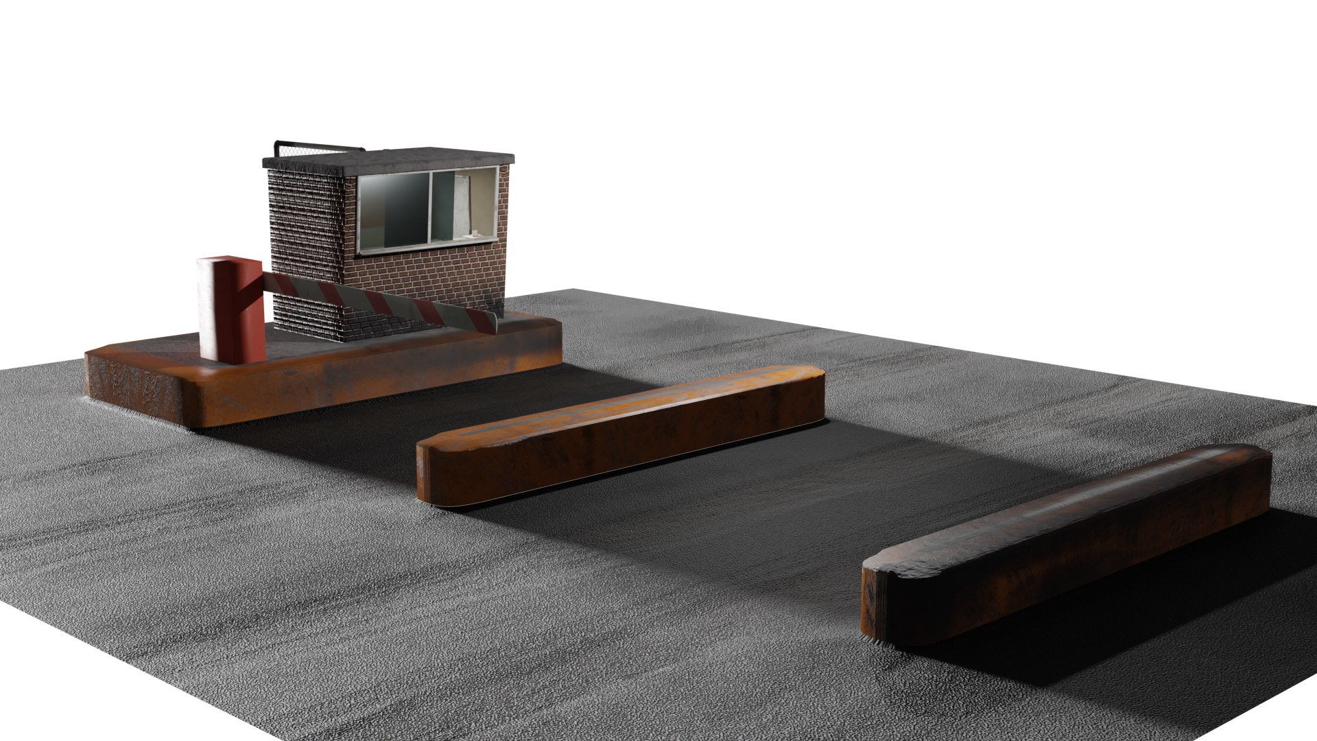 Construction Site Security Hut Model - TurboSquid 1820625