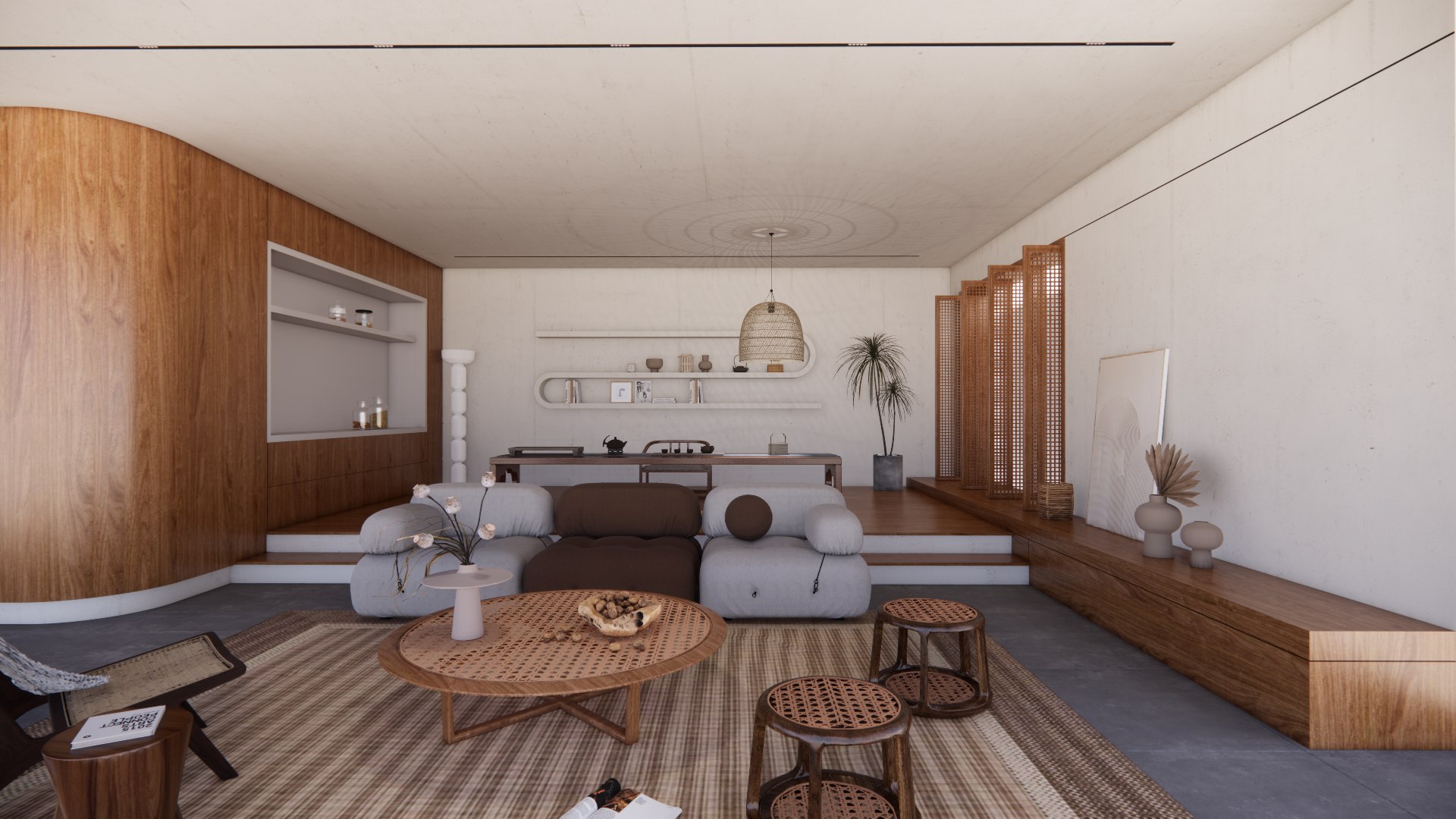 Poliform westside interior living scene 3D 모델 - TurboSquid 2006478