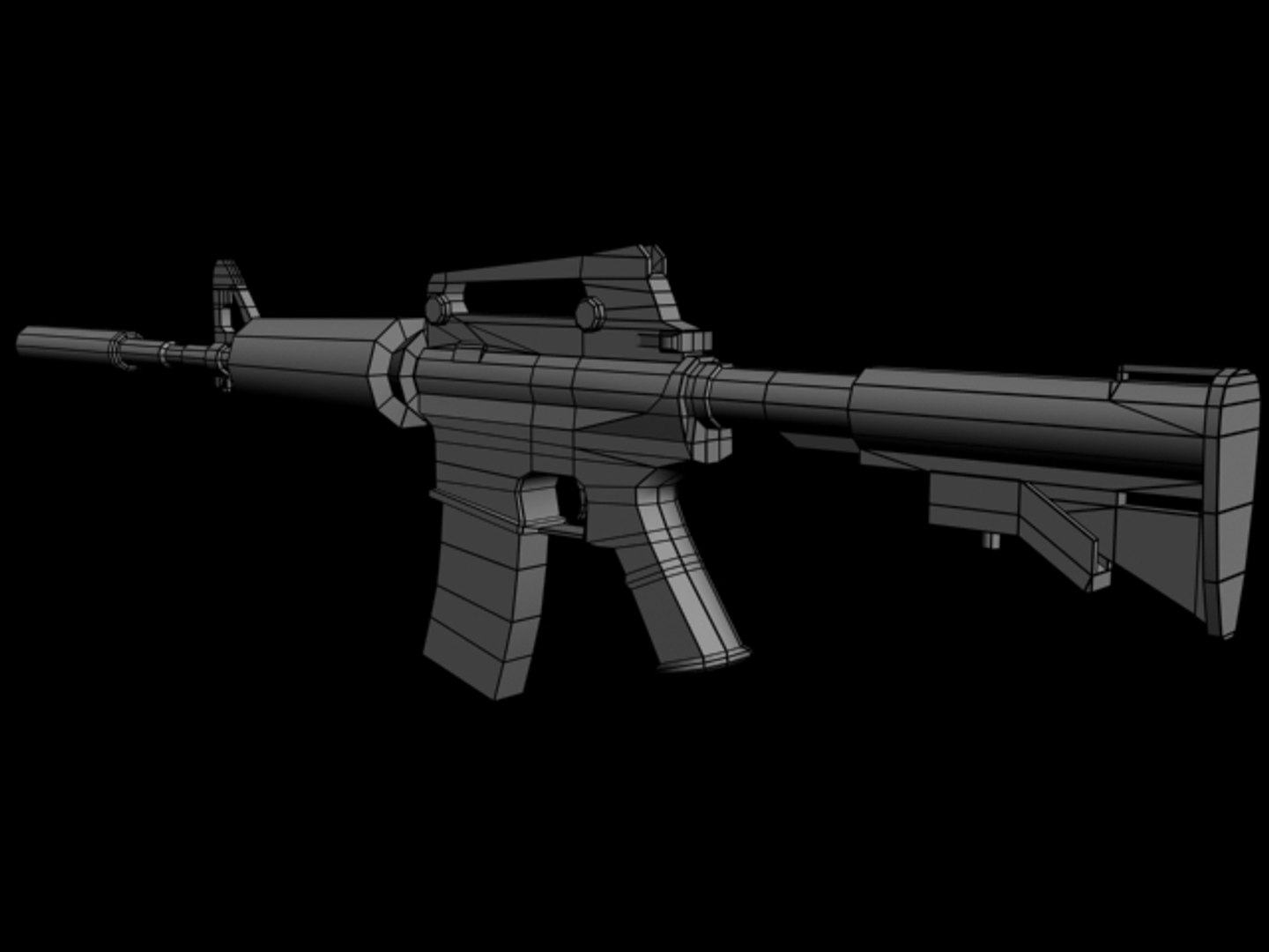 Free M4a1 Rifle 3d Model