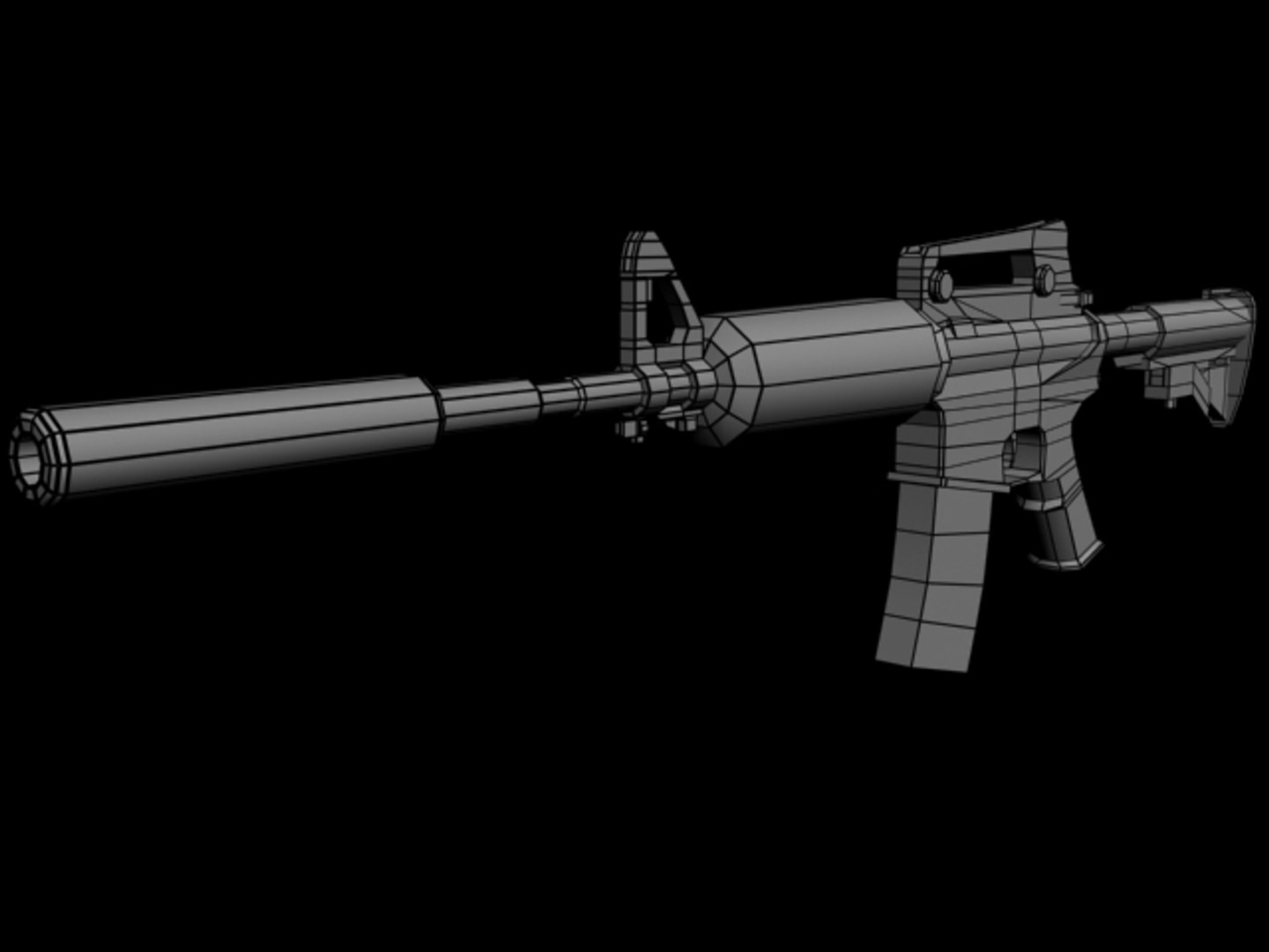 Free M4a1 Rifle 3d Model