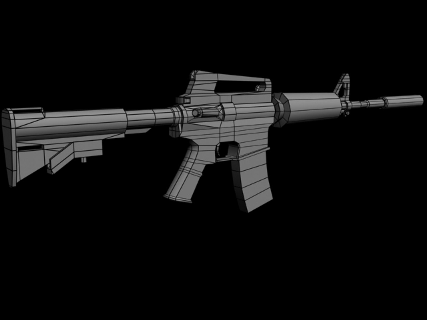 Free M4a1 Rifle 3d Model