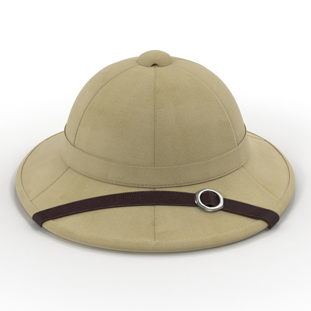 3d model pith helmet