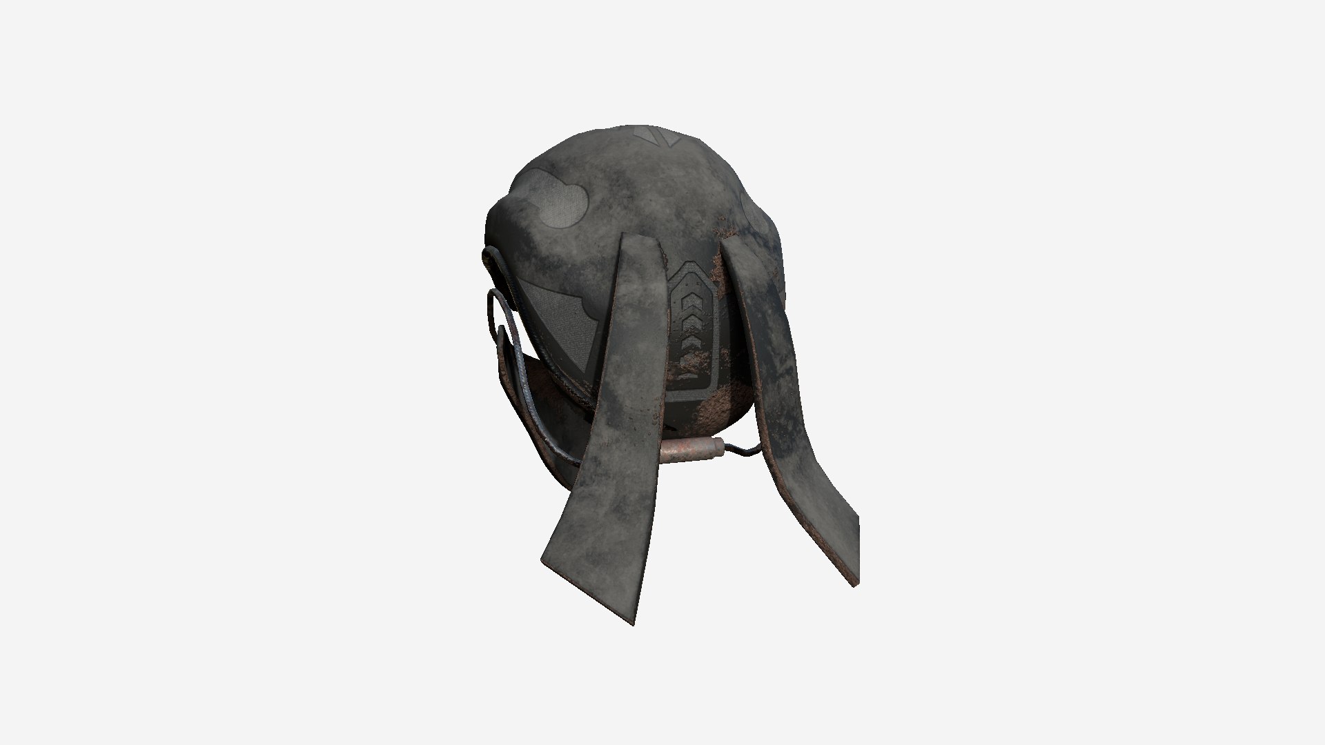 SciFi Ninja Mask A03 Black Dirt - Character Design Fashion 3D Model ...