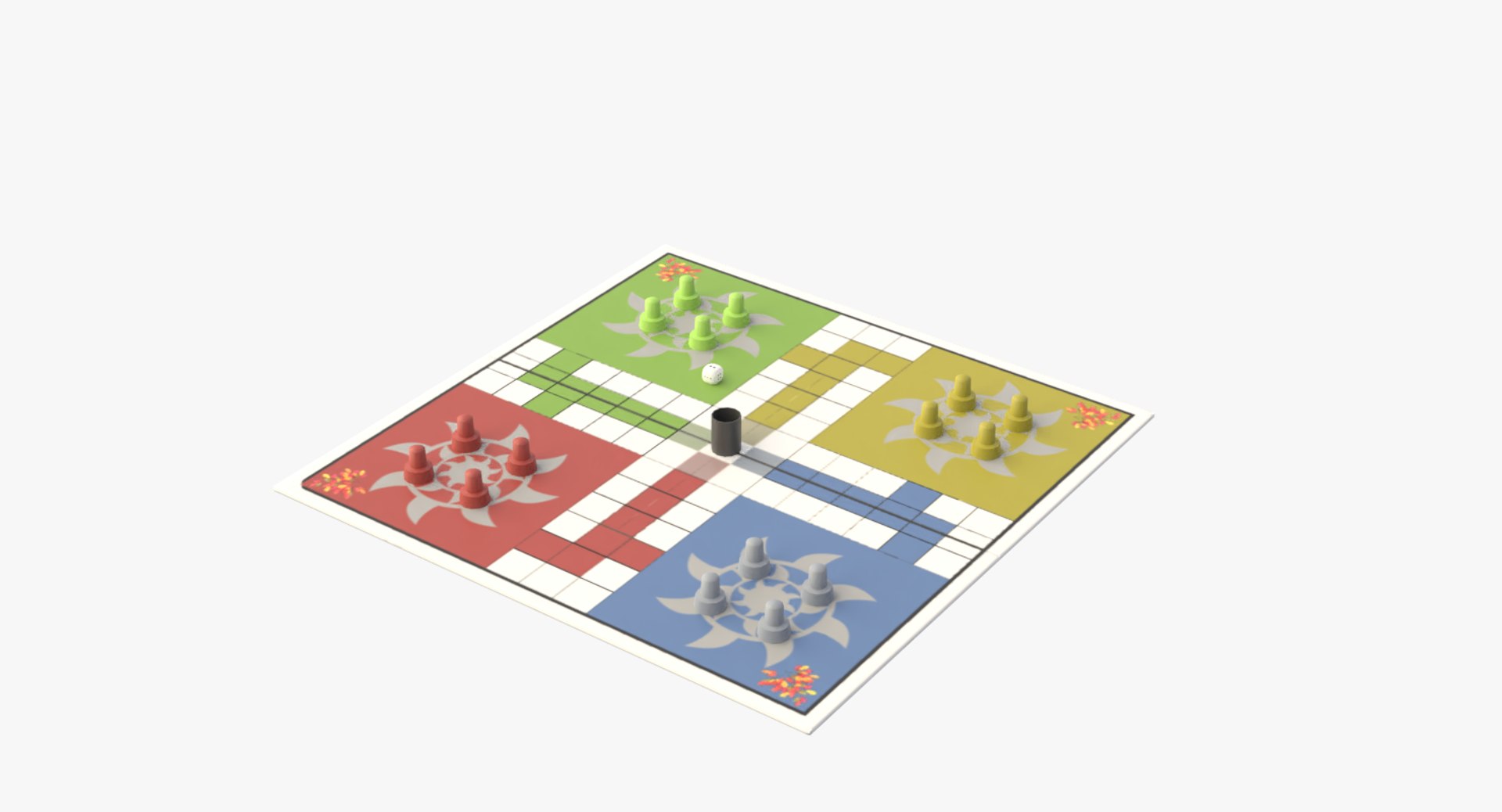 3D Ludo Board Piece Model - TurboSquid 1303603