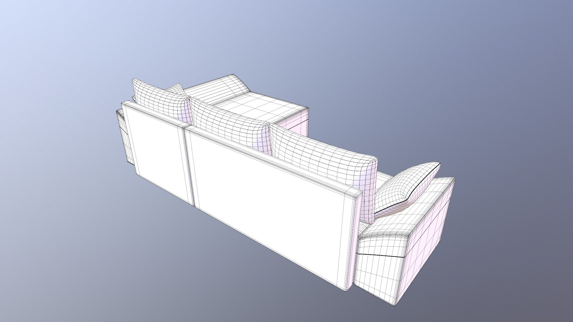 3D Straight Line L Shape 6 Seater Sofa Plain Cushion - TurboSquid 2075822