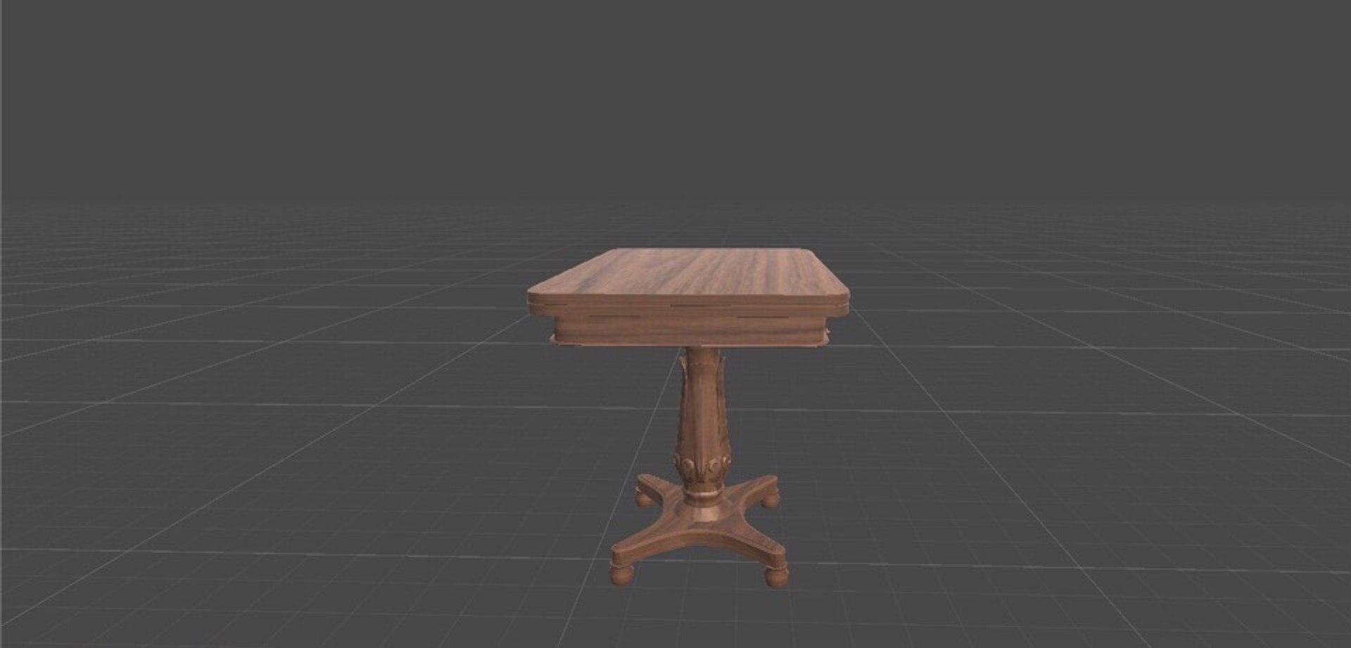 3D Antique Furniture Table Model - TurboSquid 1411032