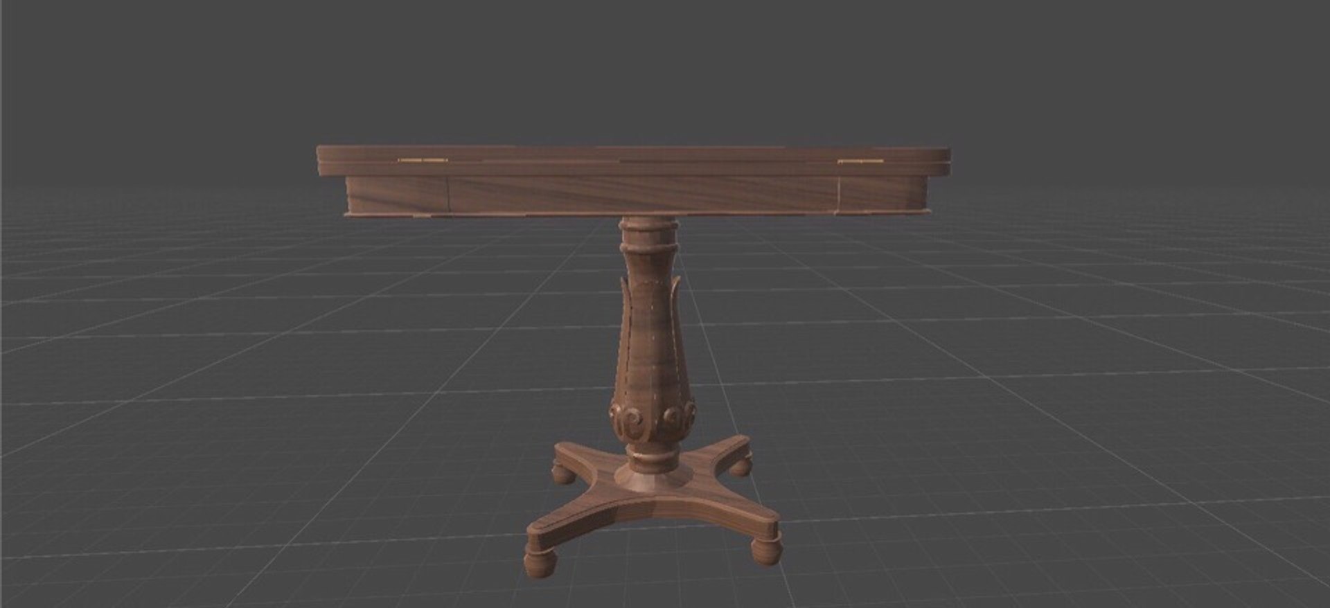 3D Antique Furniture Table Model - TurboSquid 1411032